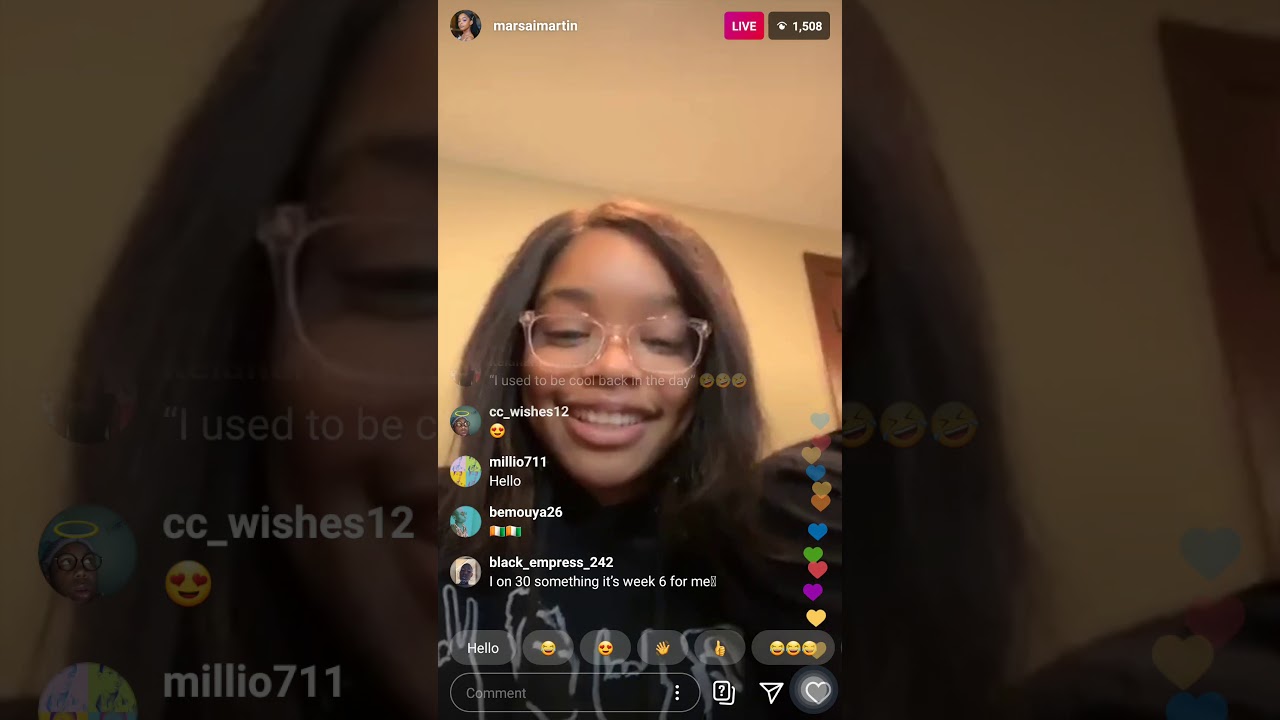 MARSAI MARTIN INSTAGRAM LIVE(APRIL 18)💥/SUBSCRIBE / - YouTube