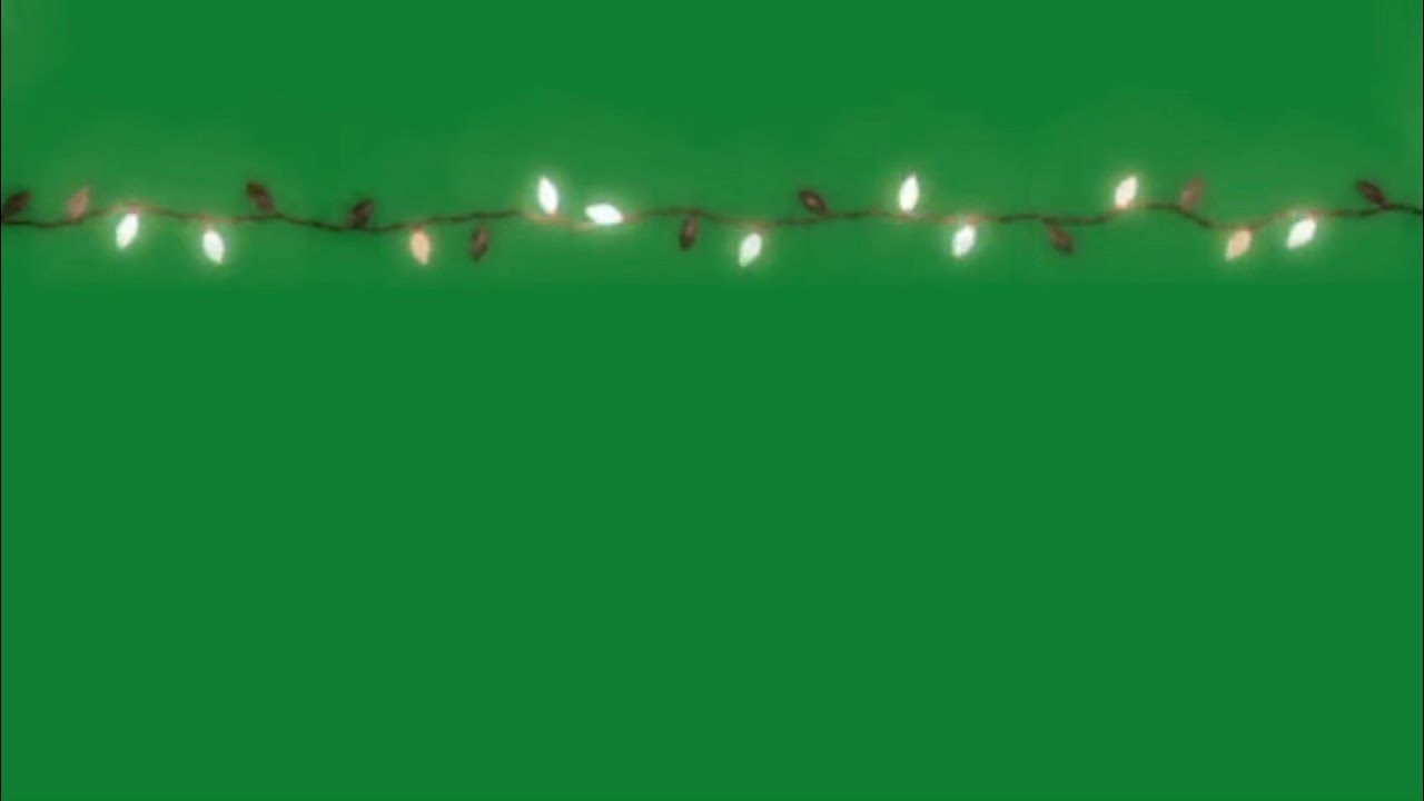animated string lights green screen video effects hd | green screen ...