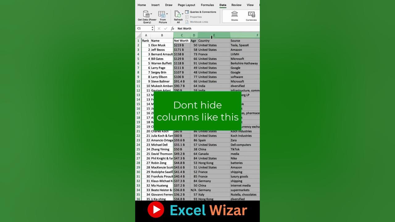 Master Group Hide In Excelstep By Step Tutorial For Beginners Grouphide Exceltips