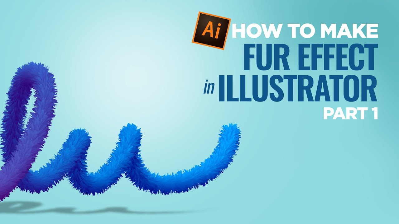 Quick Tutorial - Simple Fur Effect on Adobe Illustrator - YouTube