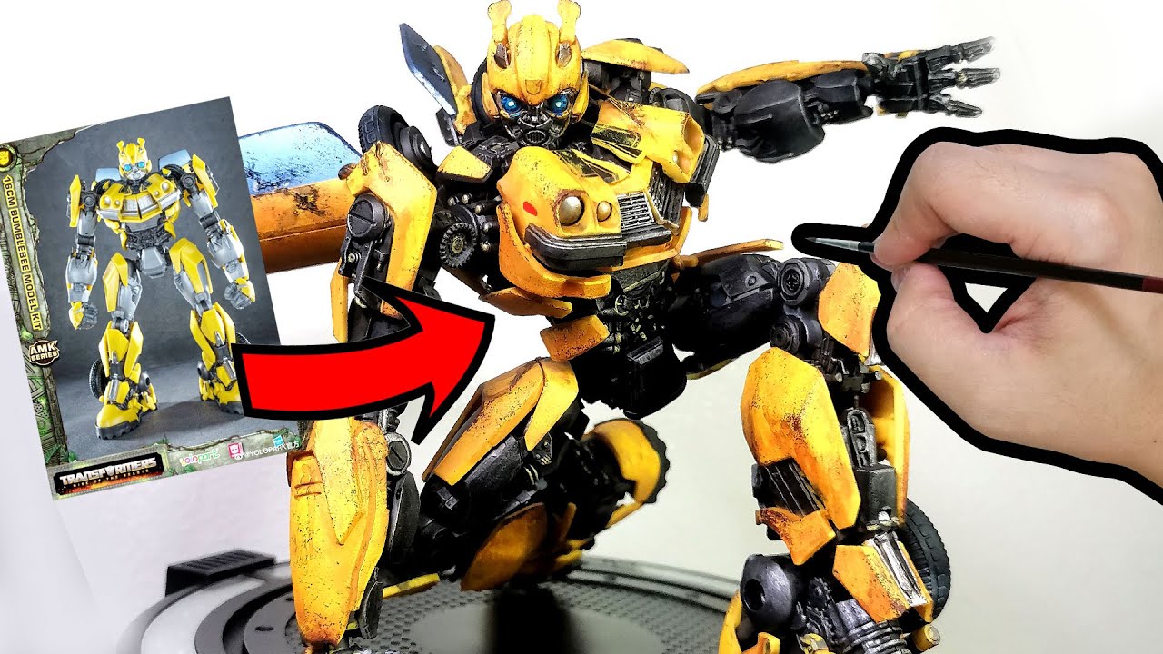I painted a Bumblebee action figure! Transformers ROTB. Hasbro x ...