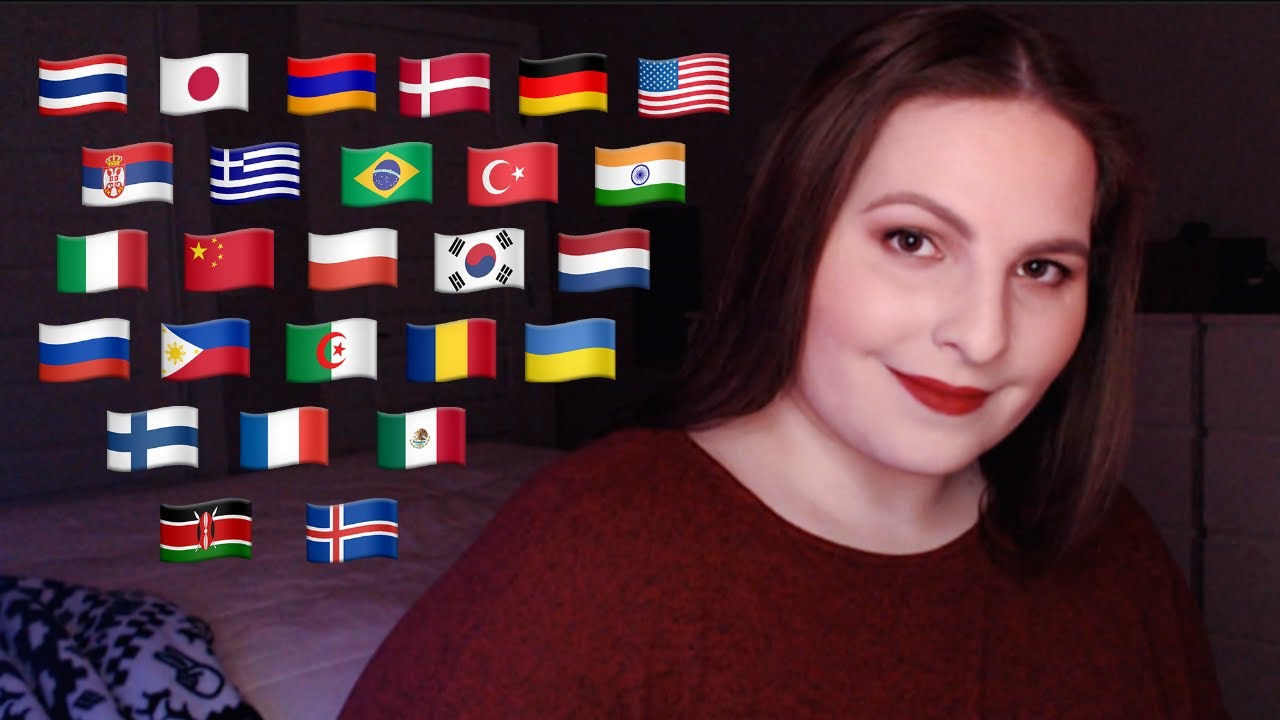 ASMR Whispering "Red" in 30 Different Languages ️ - YouTube