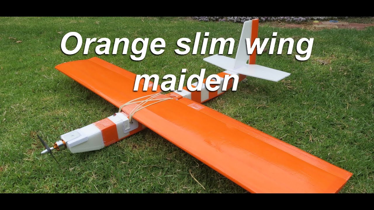 1.2m depron slim wing maiden - YouTube