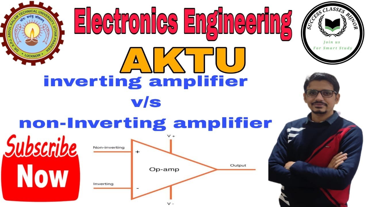 inverting v/s non inverting amplifier #electronic #ic741 # ...