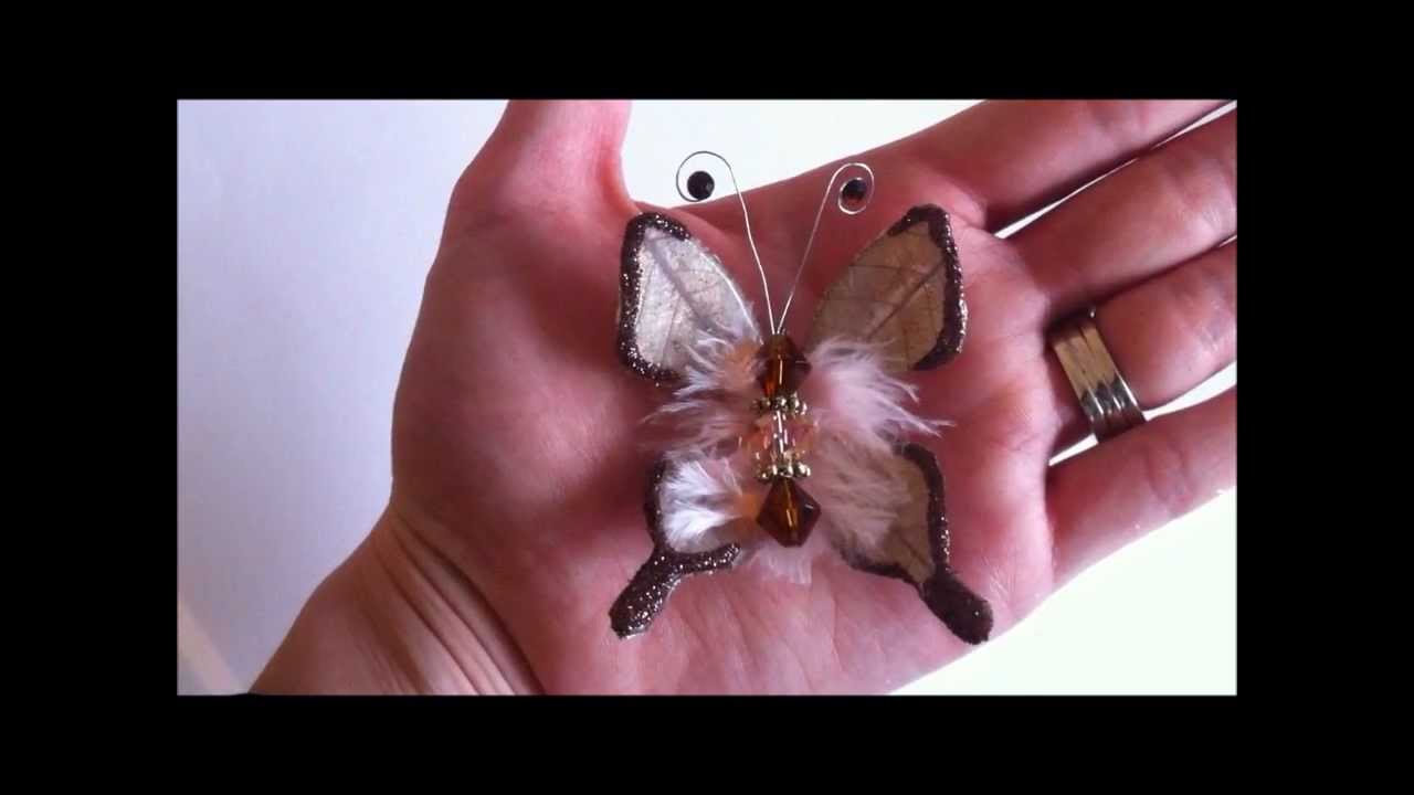 Handmade Skeleton Leaf Butterfly - YouTube