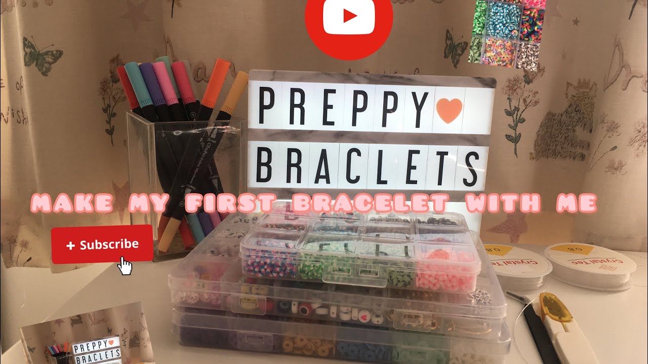 MAKE MY FIRST BRACELET WITH ME! - YouTube