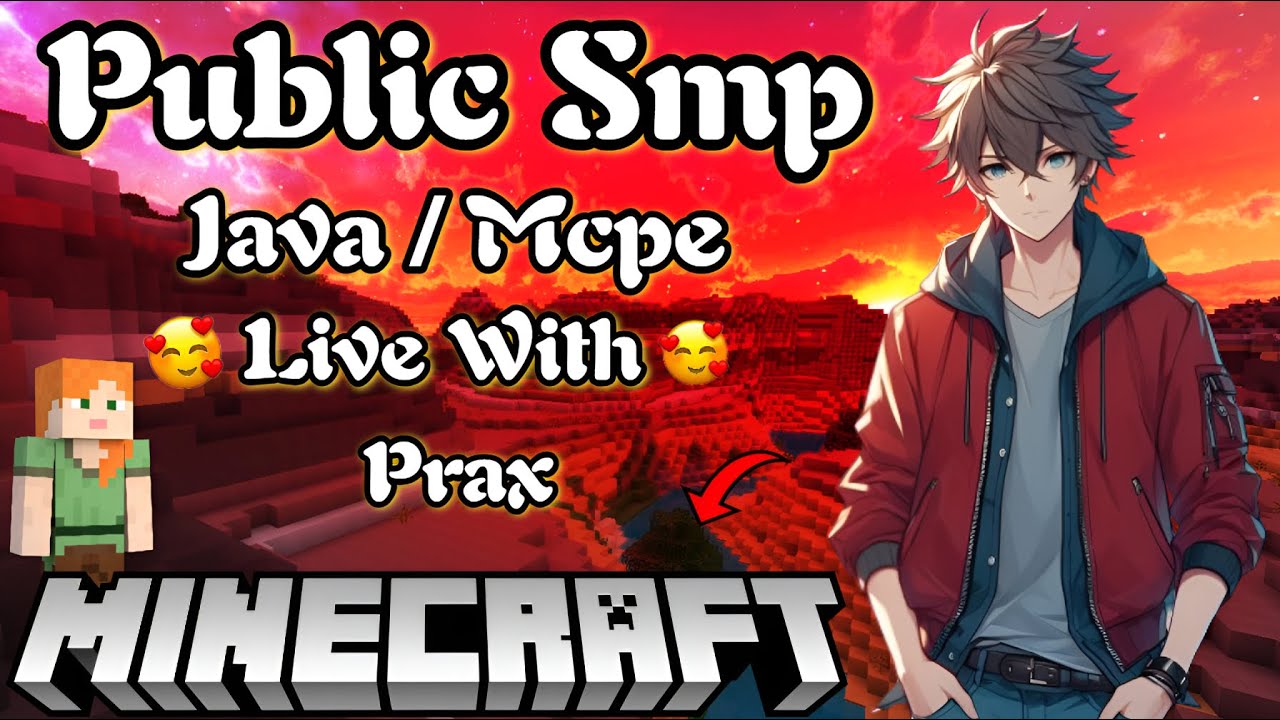 🔴MINECRAFT PUBLIC SMP | CRACKED SMP JAVA / MCPE 24/7 LIVE SERVER WITH PRAX#live #shorts # ...