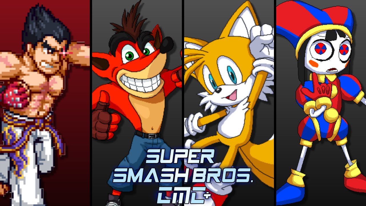 Super Smash Bros. CMC+ – Kazuya (me) vs. Crash vs. Tails vs. Pomni (CPU ...