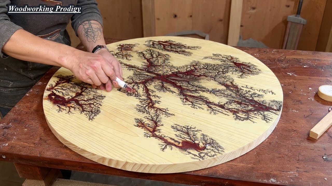 Incredible! How He Created A Magical Coffee Table From Scratch. - YouTube