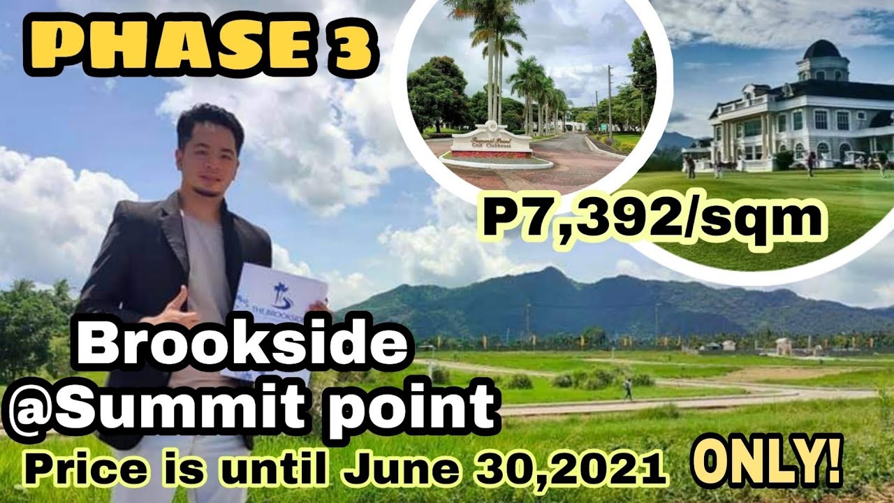 Summit Point Lipa Phase 3 Lot Only Brookside Lot Tour • Golf ...