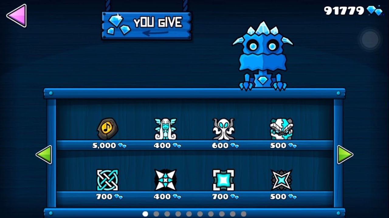 Buying EVERYTHING NEW in Geometry Dash stores 2.2! | Geometry Dash 2.2 ...