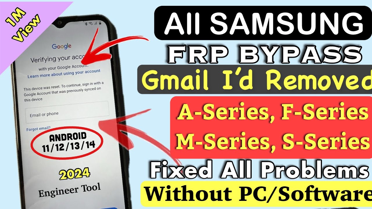 Samsung Galaxy Frp Bypass 2024 Android 12-13-14 Latest Security 2025 ...