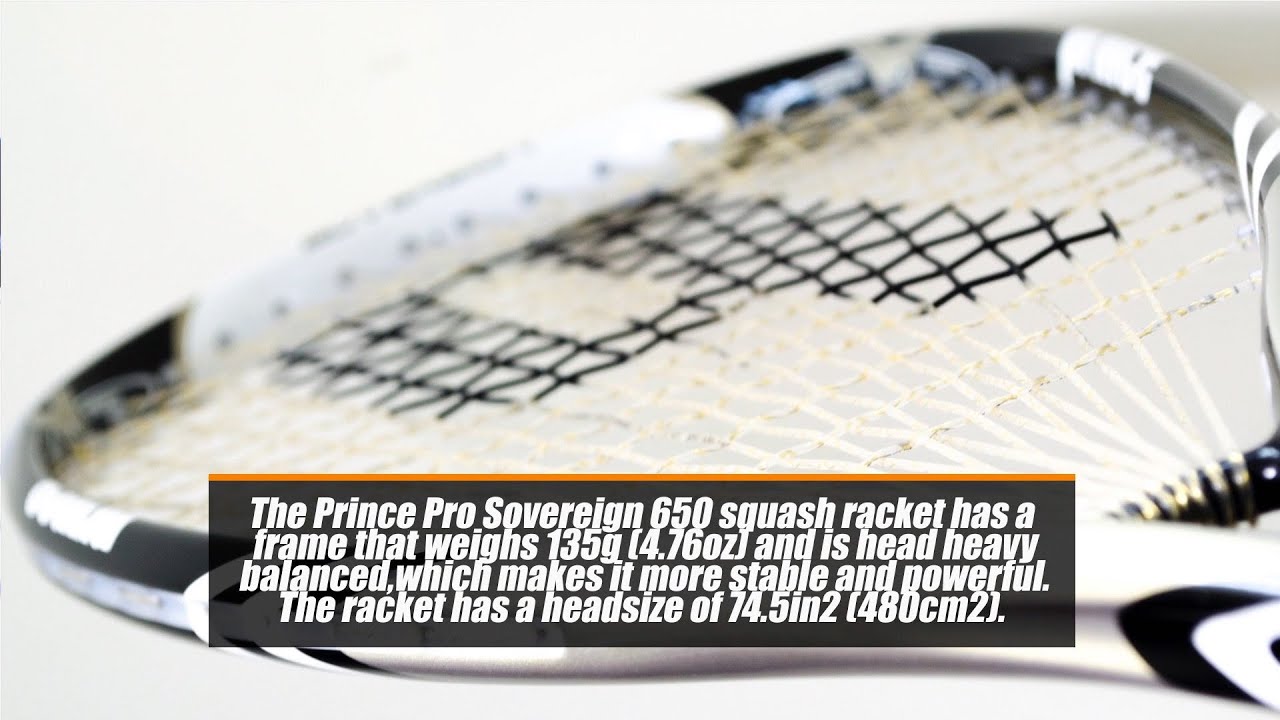 Prince Pro Sovereign 650 - Squash Racket Review by GO4BOAST.co.uk - YouTube