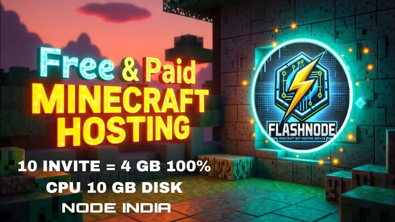 Flash nodes 24/7 new free minecraft server hosting new free and paid minecraft server hosting 24 ...