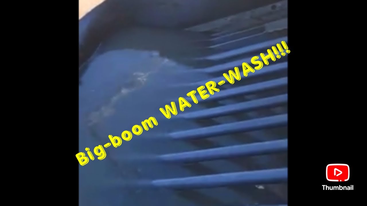How to water-wash a BIG-BOOM!!! - YouTube
