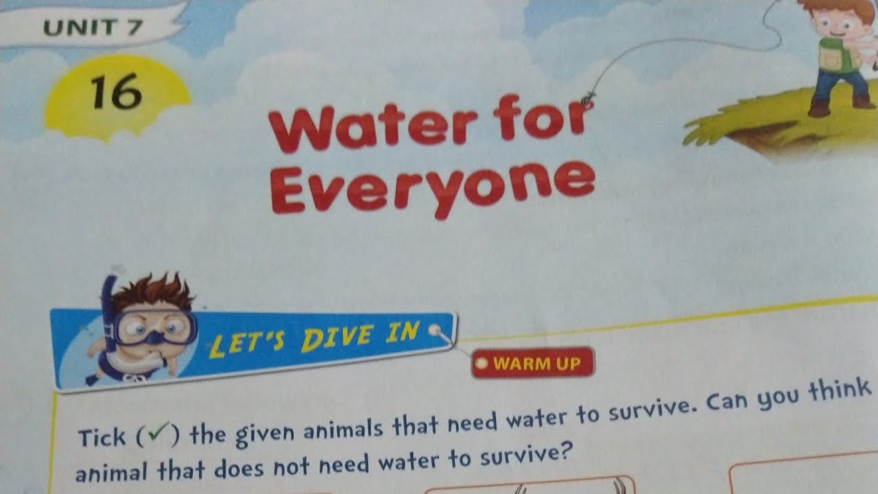 3rd Std EVS (Environmental Science ) CBSE TextBook Chapter 16 "Water ...