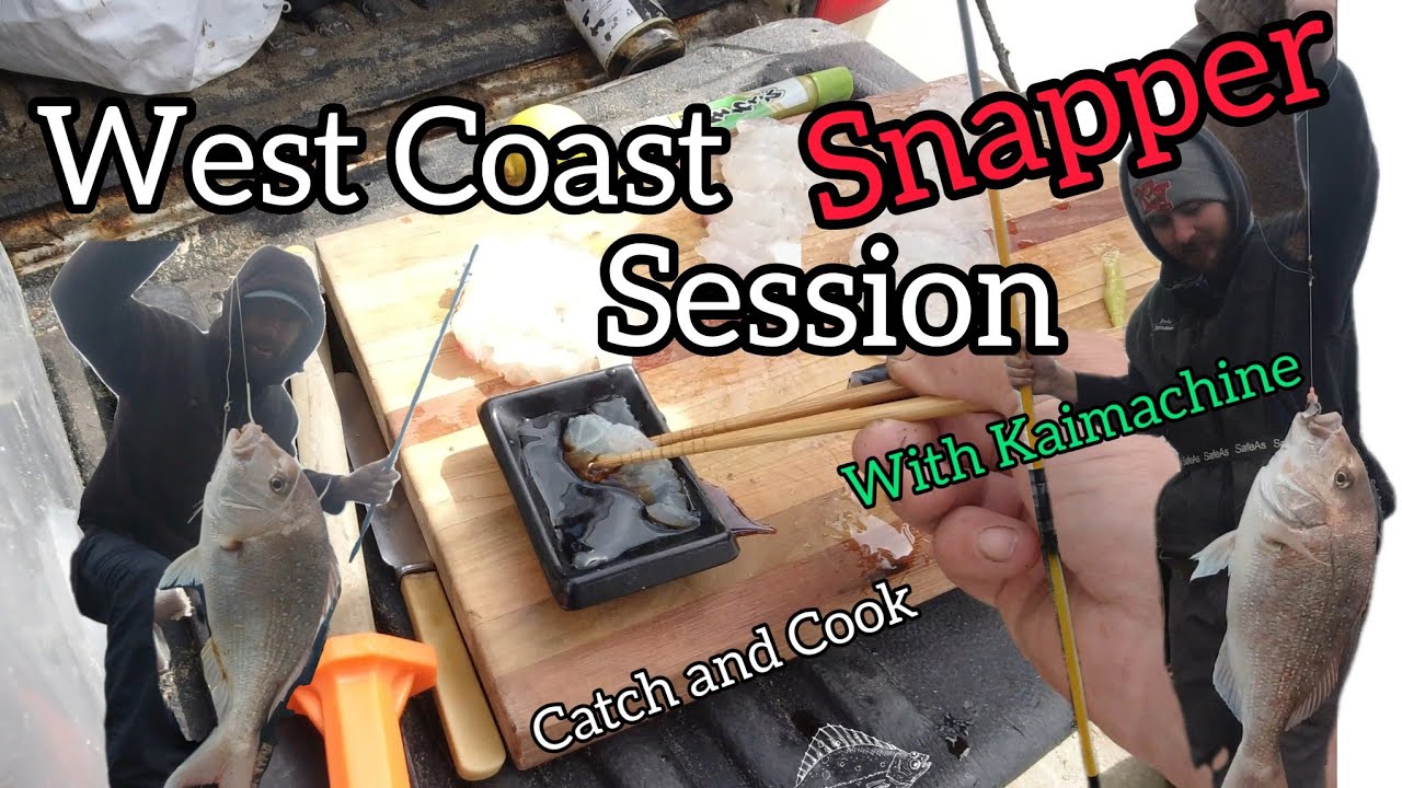 West Coast Snapper Session with Quin aka Kaimachine [Catch and Cook] - YouTube