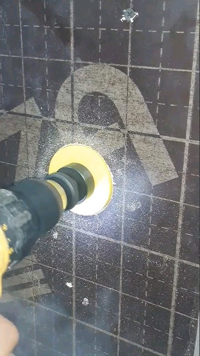 How to drill a second hole with a hole saw cutter #shots #holesaw - YouTube