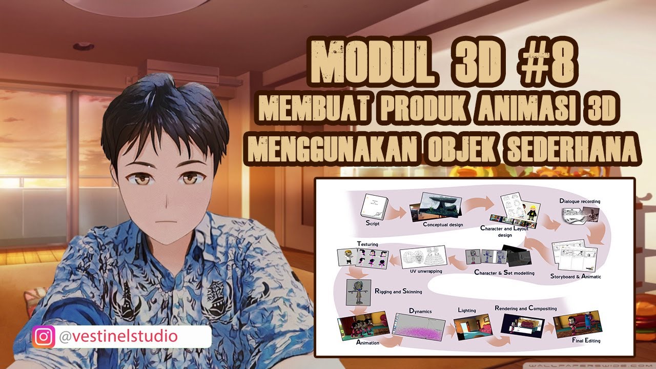 BAB 8 Membuat Produk Animasi 3D Menggunakan Objek Sederhana (END) - YouTube