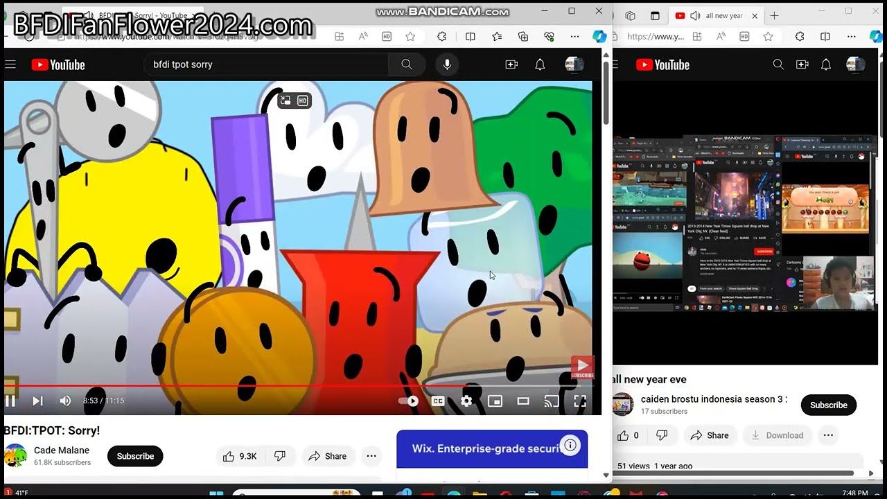BFDI New Year Years @CoreDaEpic @PlusEntertainment1 @CreeprDuDE89 - YouTube