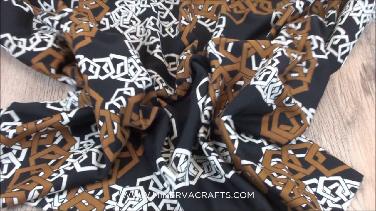 Italian Chain Link Ponte Roma Stretch Jersey Dress Fabric - YouTube