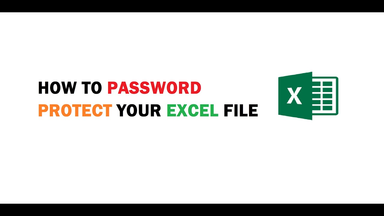 How to password protect your Excel file - YouTube