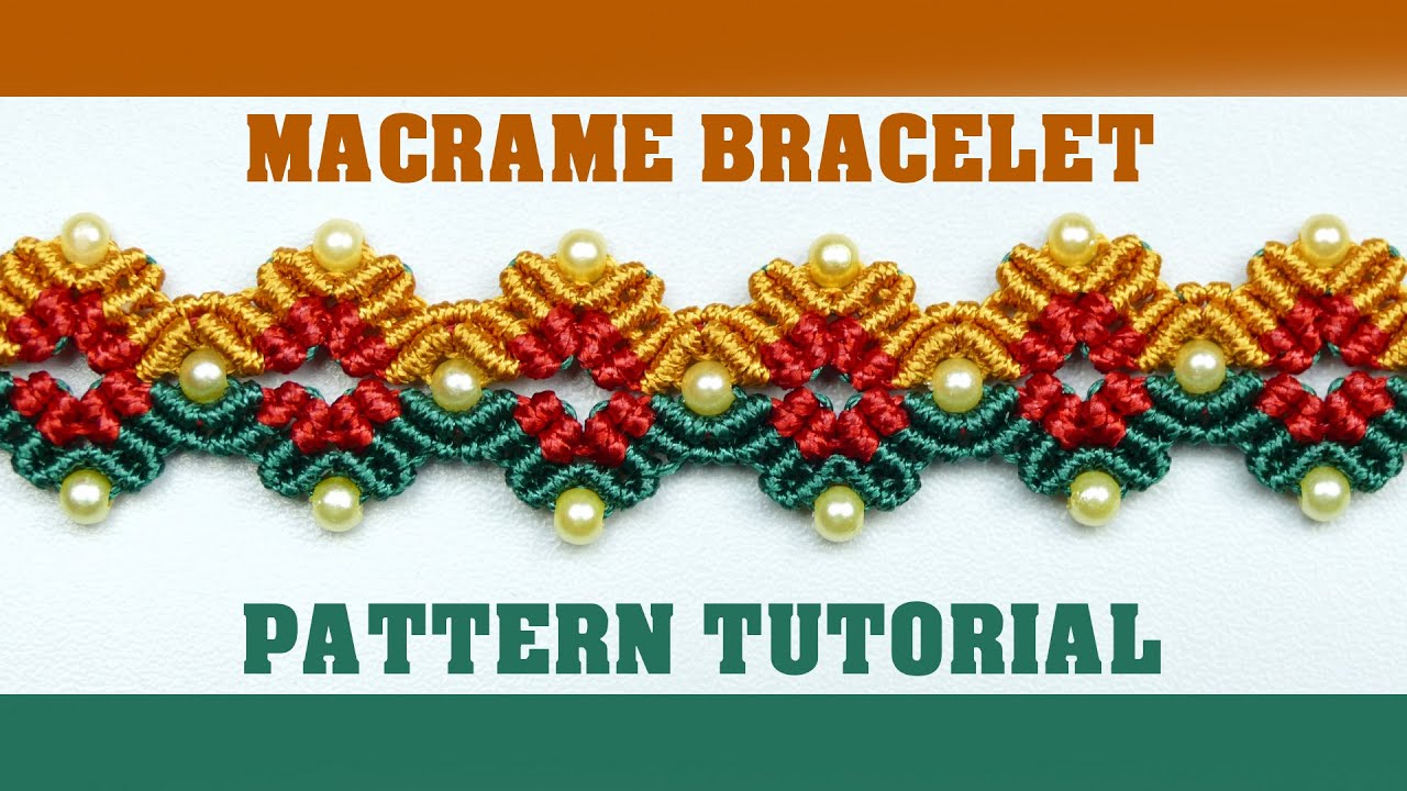 DIY Colorful Flower Bracelet Macrame Tutorial - YouTube