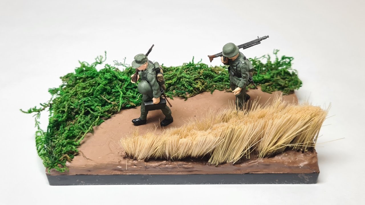 Wheat Field Diorama - WW2 German machine gun soldiers - YouTube