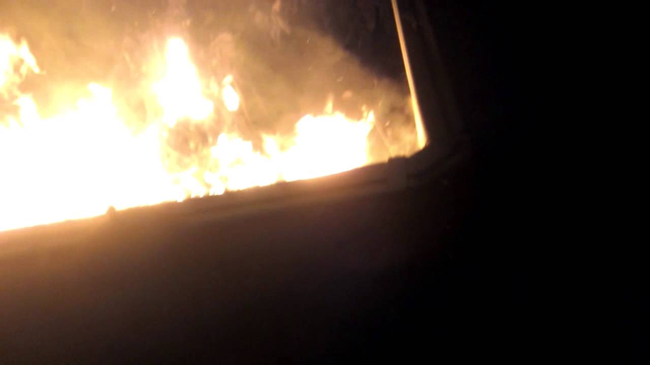 Lighting an in ground pool on fire - YouTube