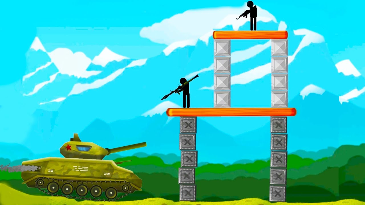 Tanks: Crazy War Stickman - Tank vs Stick | Android Gameplay - YouTube