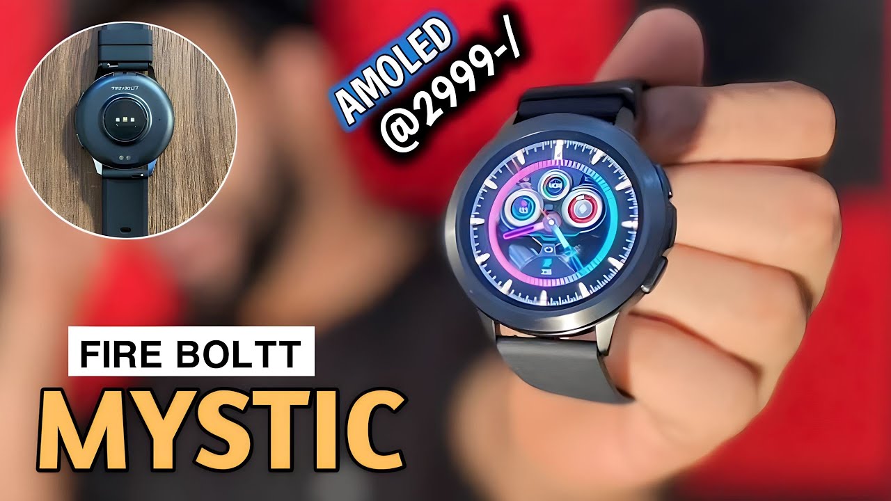 Fire boltt MYSTIC smartwatch unboxing & review⚡️1.3 inches Amoled ...