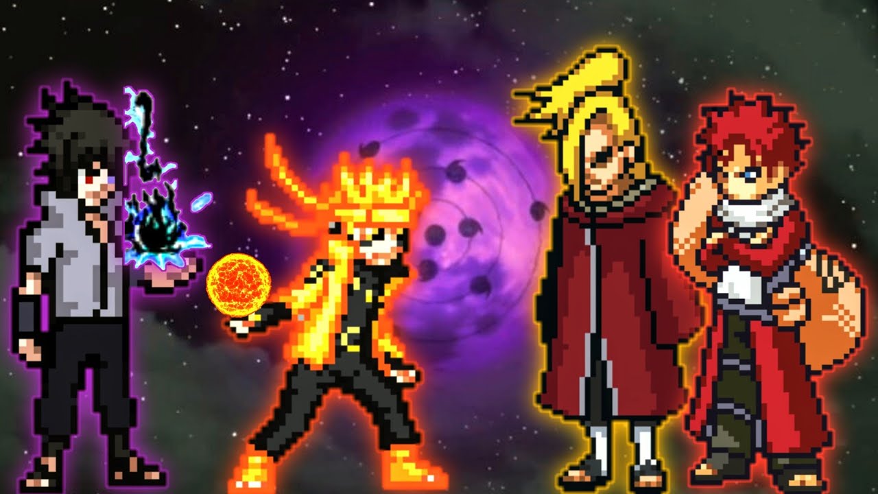 Gaara V2 OP & Deidara Edo OP VS Sasuke Indra OP & Naruto OP(All Form ...