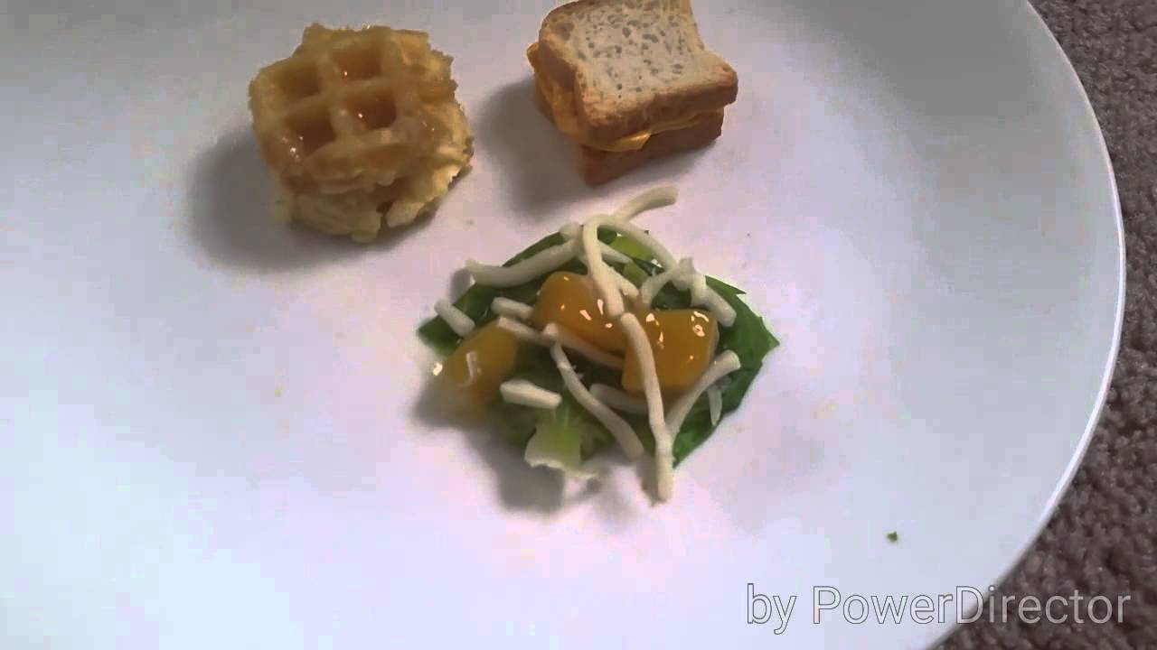 How to make edible doll sized food - YouTube