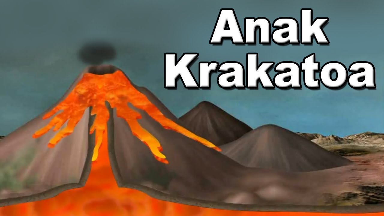 Krakatoa Eruption Drawing