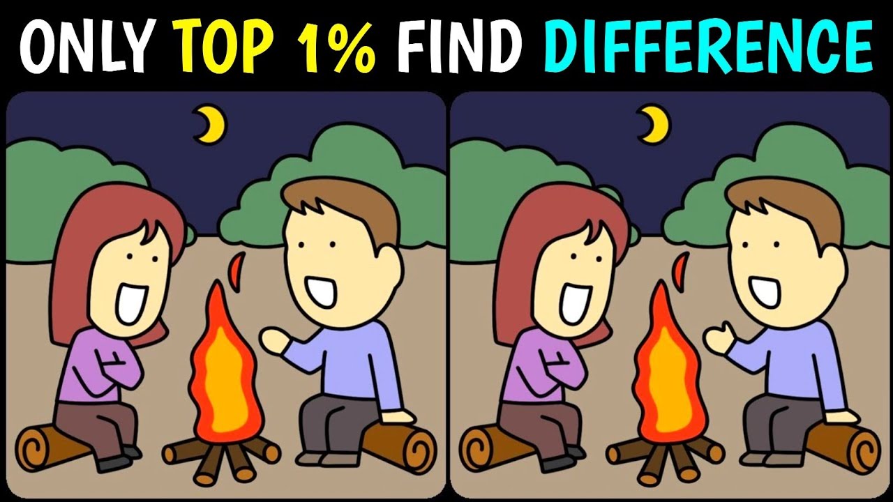Only Top 1% Can Find Difference | Spot The difference Puzzle | Find ...