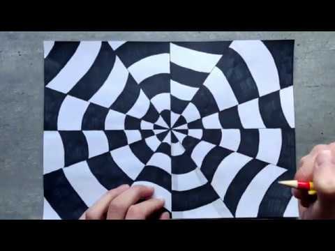 Tekenopdracht "Optische Illusie" #Meester Ruben #01 - YouTube