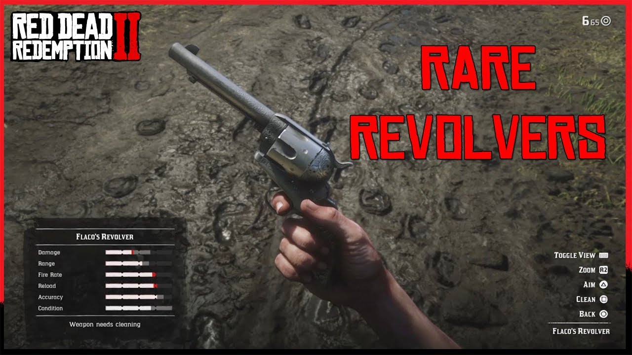 Every RARE Revolver in Red Dead Redemption 2 - YouTube