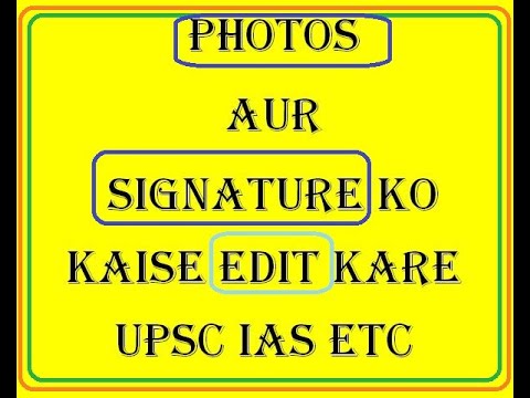 #UPSC photo editing - YouTube