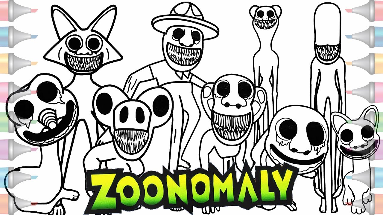 Zoonomaly Coloring Pages New / How To Color All Bosses and Monsters ...
