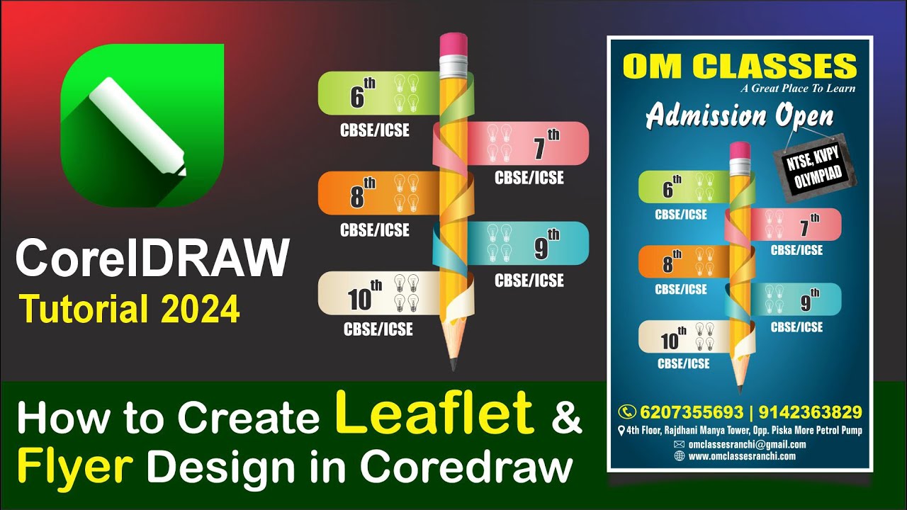 How to Create Leaflet & Flyer Design in Coreldraw हिन्दी में - YouTube