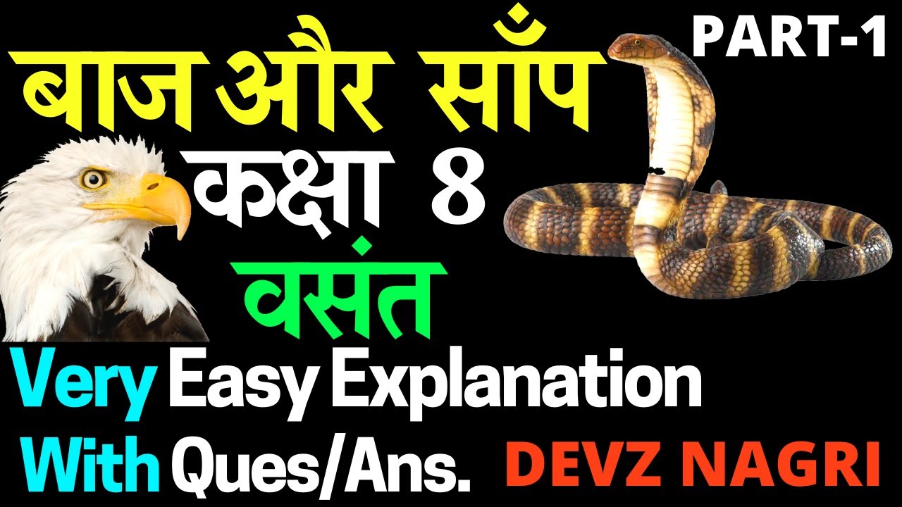 Baaz Aur Saanp Class 8 | PART 1 | Easy Explanation With Question ...
