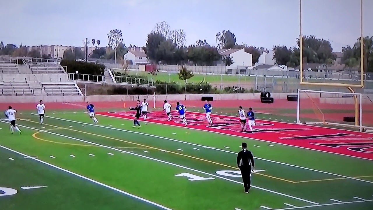 Pre-Season Varsity Soccer Luke In Goal-Save - YouTube