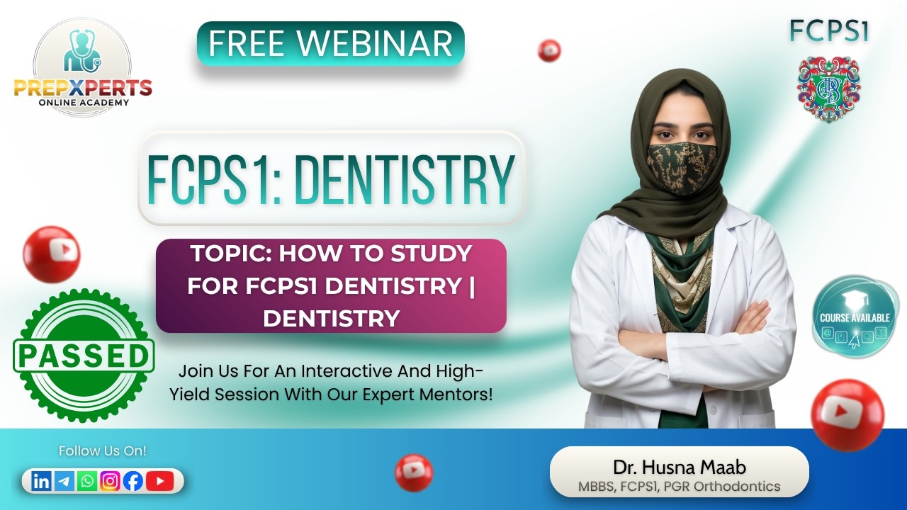 How To Study For FCPS1 Dentistry | Dentistry | FCPS1 - YouTube