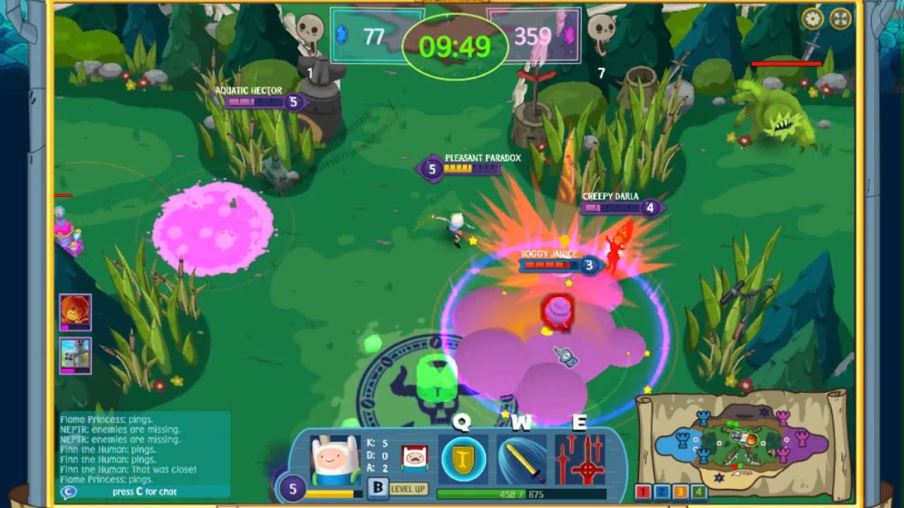Adventure Time Battle Party #1- Finn - YouTube
