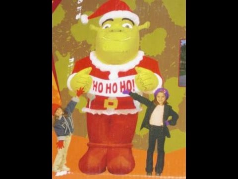 8ft Christmas Shrek Inflatable Review - YouTube