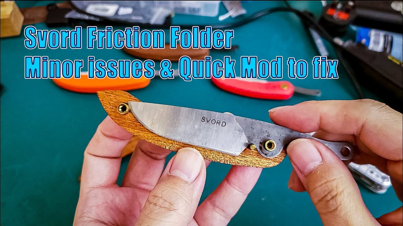 Svord Friction Folder Minor Issues & Quick Mod to fix - YouTube