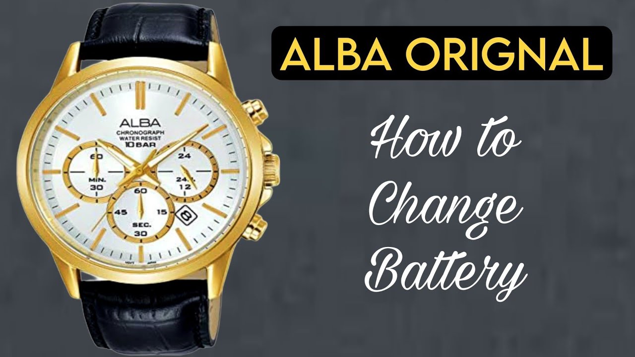 Alba chronograph watch battery Replacement | The best way change the ...