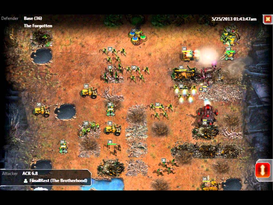 CnC - Tiberium Alliances 28 NOD army vs 36 base - YouTube