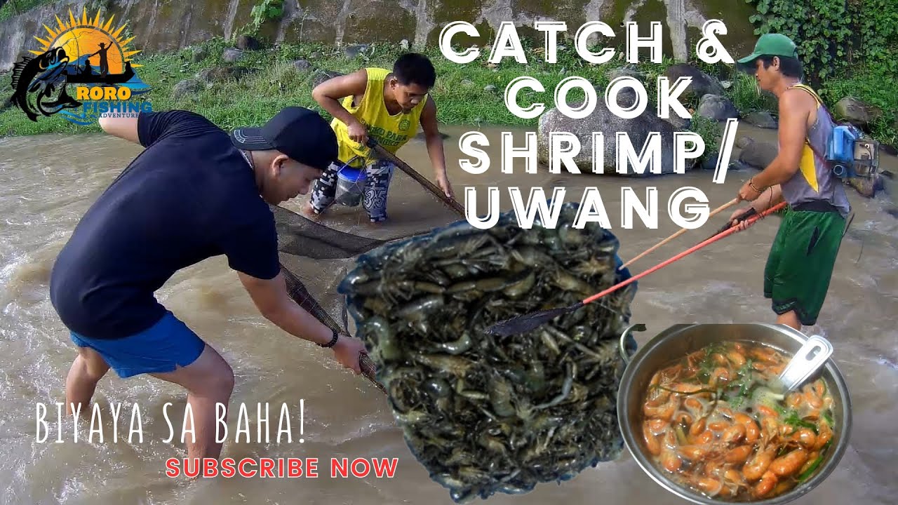 Daming Huling Shrimp/Uwang Pag Baha Busog na naman Tayo | catch N Cook😋 ...