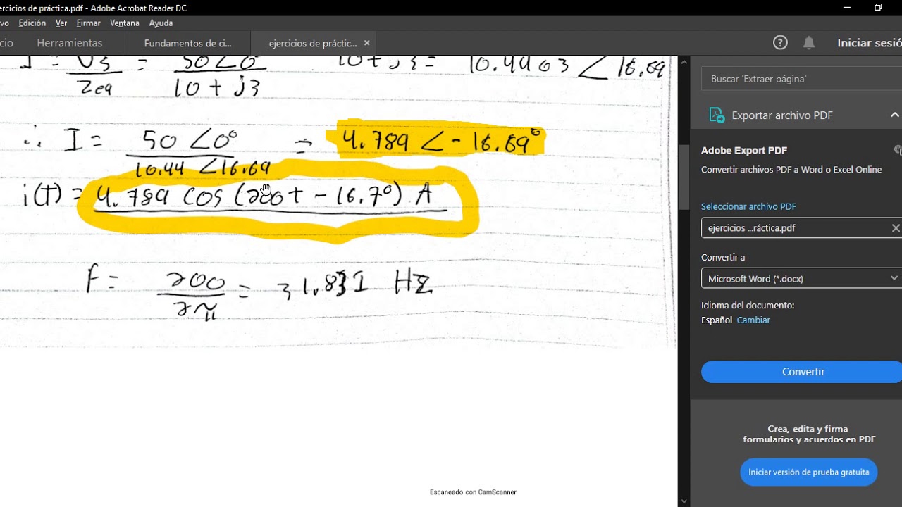 Análisis de circuitos con corriente alterna [IMPEDANCIA] [MULTISIM 14.0] - YouTube